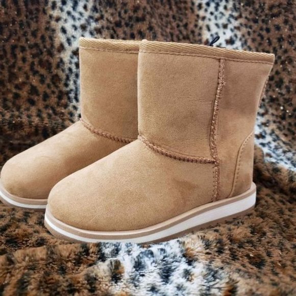 wonder nation | Shoes | Nwt Little Girls Cozy Chestnut Brown Faux ...
